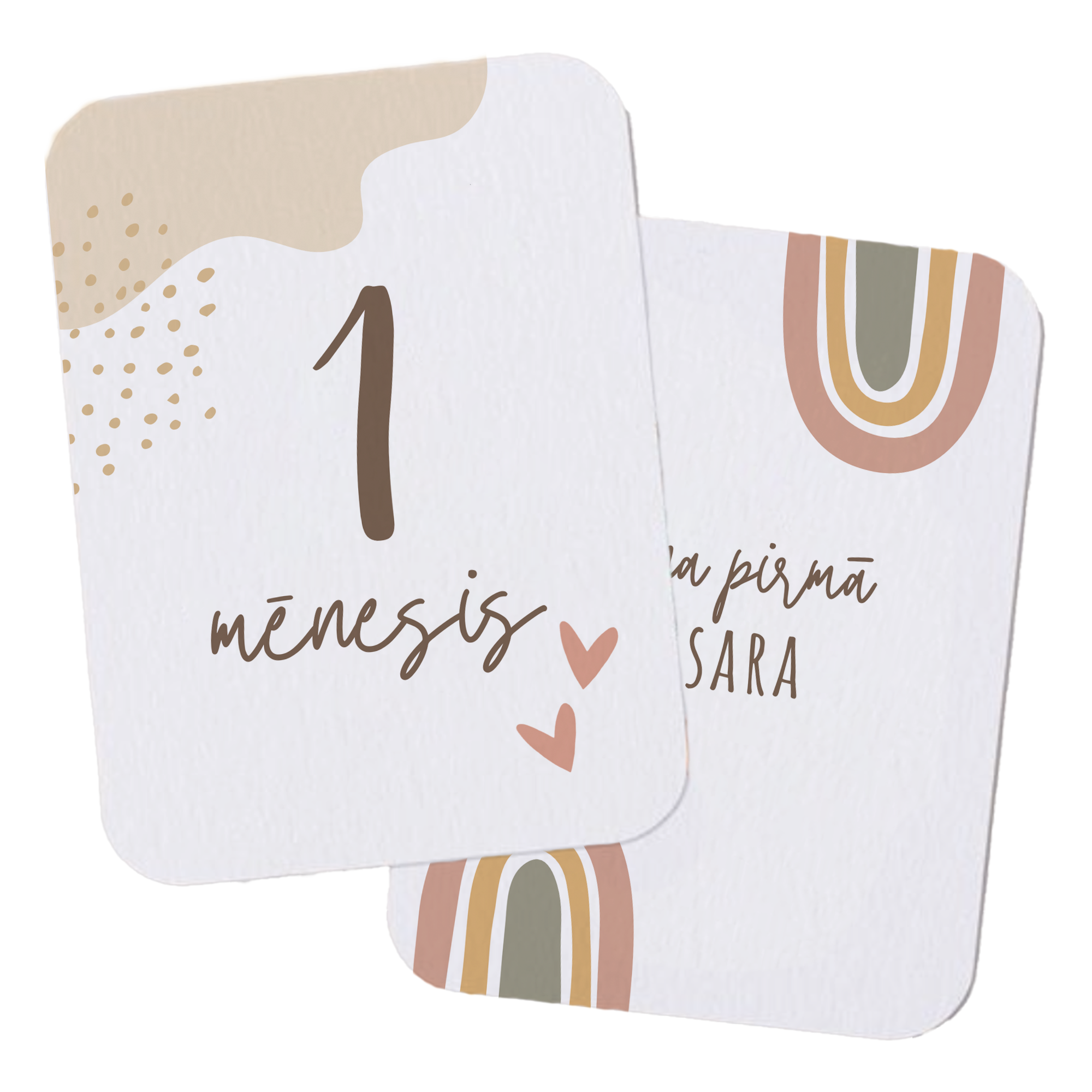 Mēnešu kartītes - RAINBOW – Susu Shop Latvia